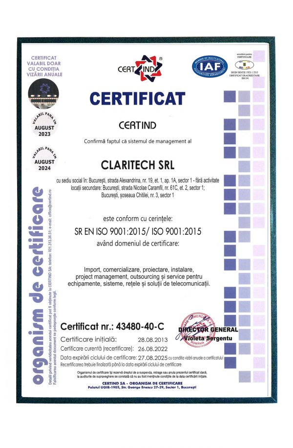 ISO 9001_2022 - Claritech